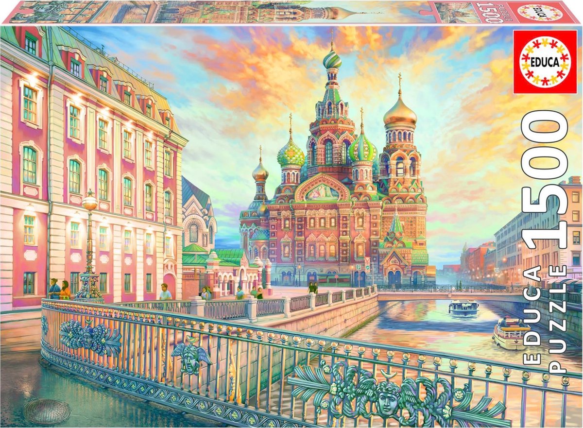 Legpuzzel - Educa - Sint-Petersburg - 1500 stukjes | bol.com