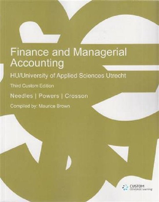 Custom Finance & Managerial Accounting 3E, Needles Et Al ...