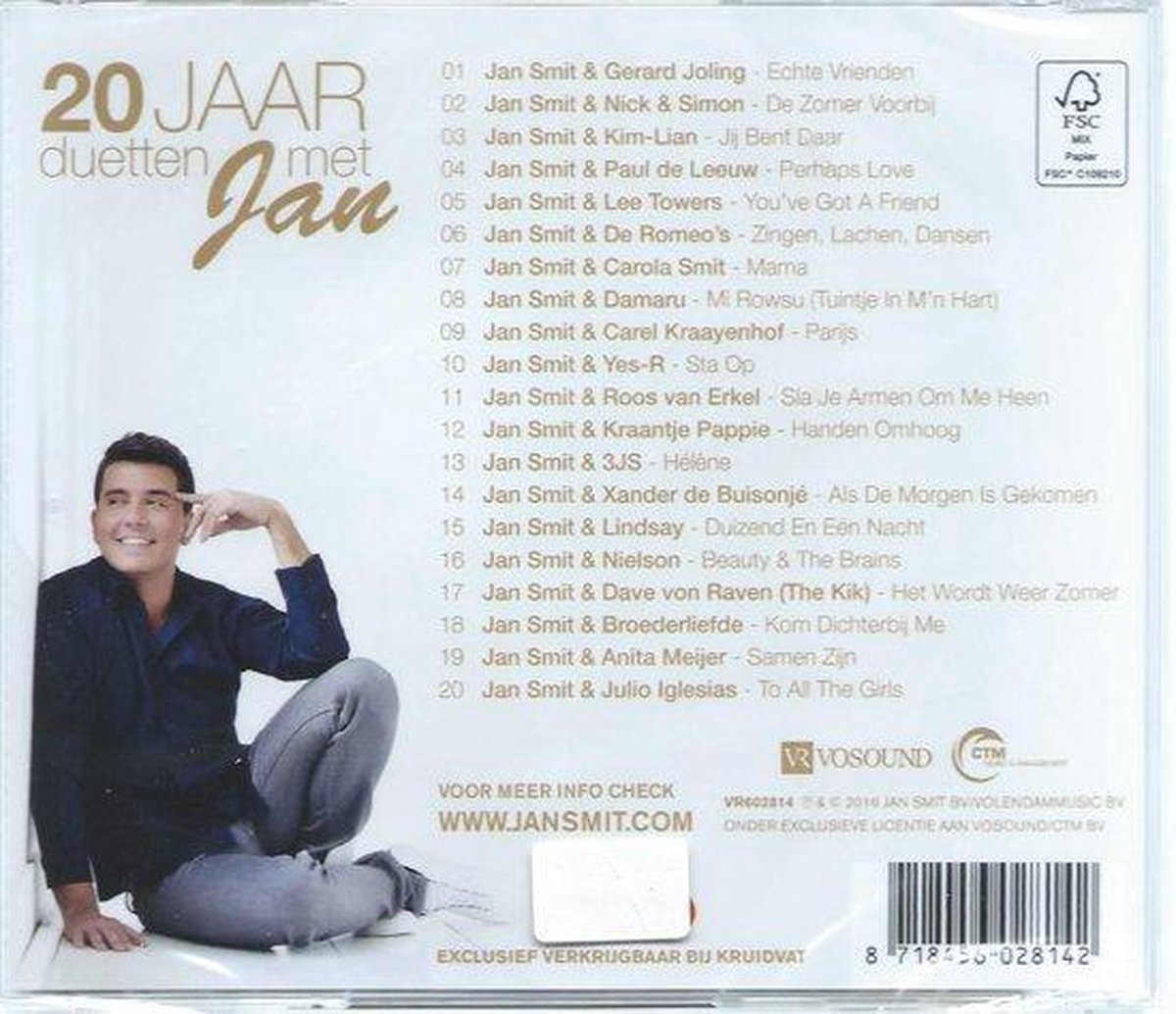 Jan Smit 20 Jaar Duetten, Jan Smit | CD (album) | Muziek | bol