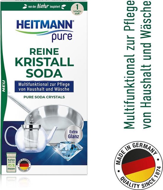 HEITMANN pure Kristal Soda- Natuurvriendelijk Was-en Schoonmaakmiddel ...