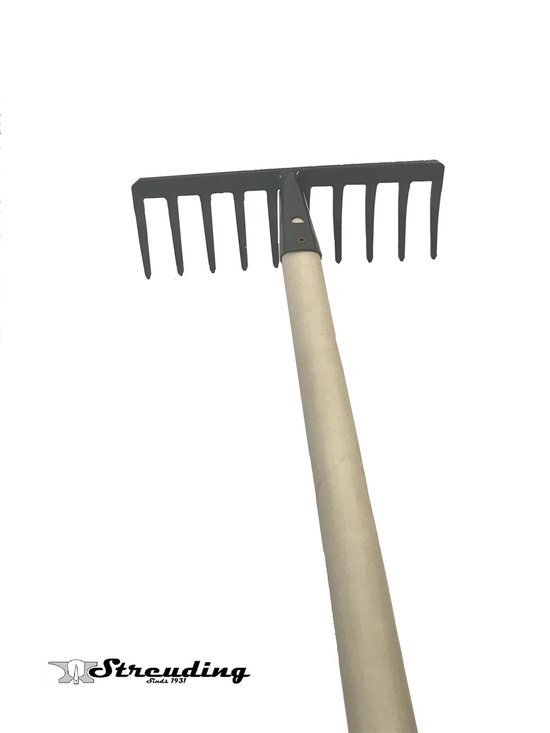Streuding - Harken - Stalen - Tuinhark - 10 tands - met steel -150 cm ...