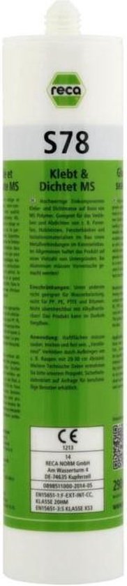 Kit - Polymeer MS S78 - koker 290ml - wit - 1 Stuk(s) | bol