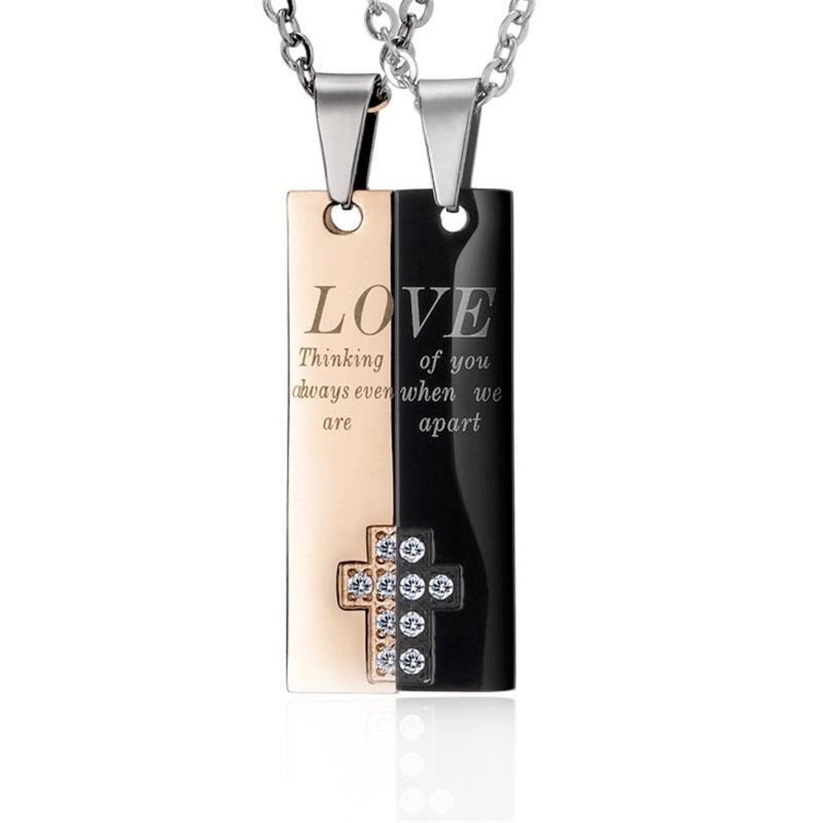 LOVE Ketting Set - Romantisch Liefdes Cadeau - Geschenkset Mannen ...