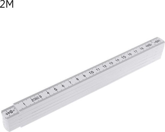 HomePlaceEU 2m Plastic vouwmeter | bol.com