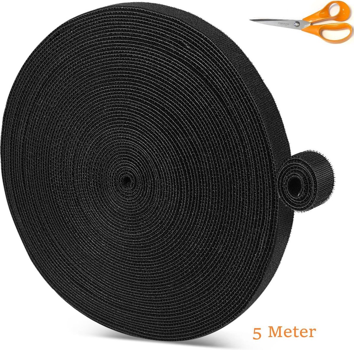 Klittenband rol Rol 5M x 1CM | Kabel Organiser | Kabel Management ...