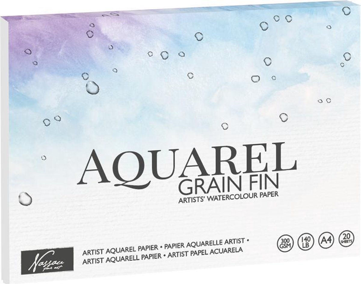 Aquarel Ecoline A4 Papier 20 Vel, 300g/m² Premium Kwaliteit + GRATIS ...