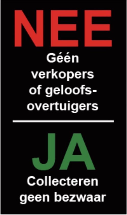 DEURSTICKER geen verkopers - RECLAMESTICKER - DEUR AAN DEUR ...