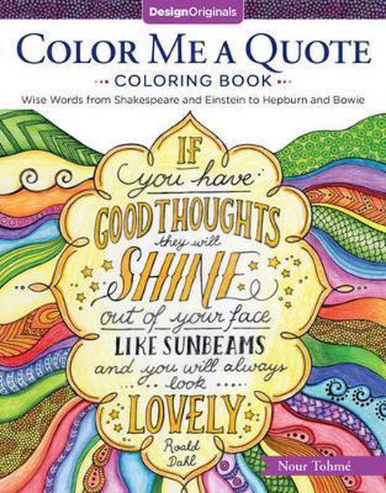 Color Me a Quote Coloring Book, Nour Tohme | 9781497202030 | Boeken ...