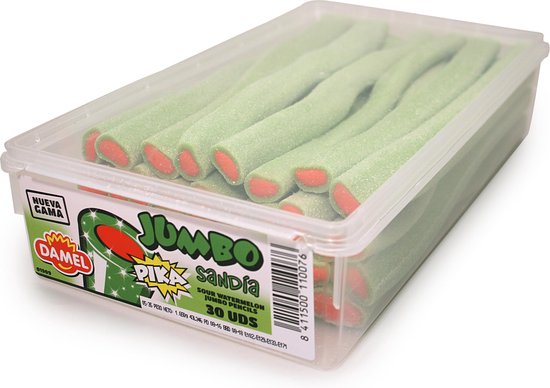 Damel Jumbo sour watermeloen sticks 30 stuks | bol