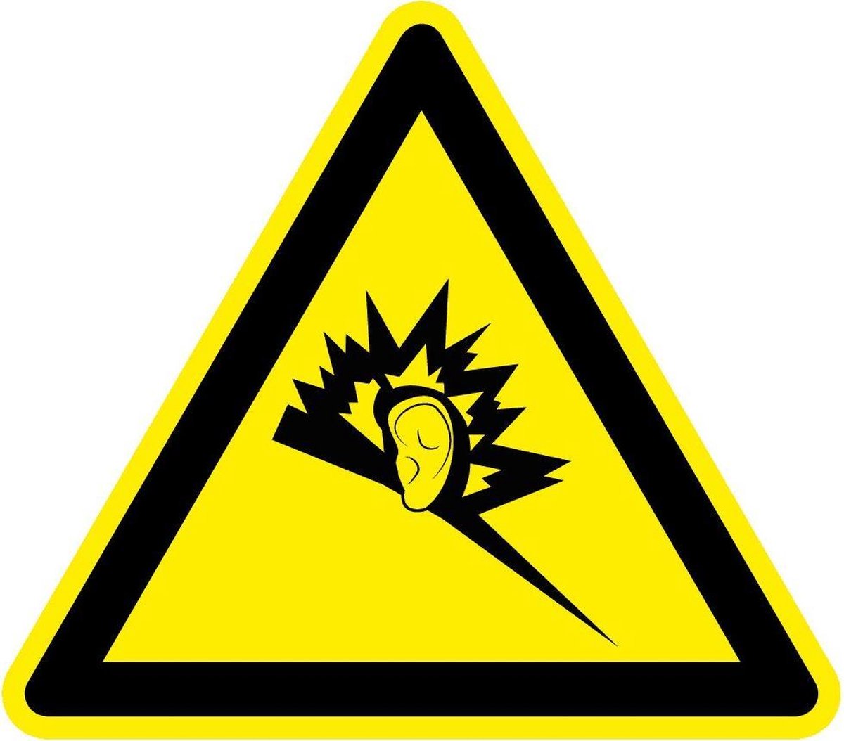 Waarschuwingssticker geluidsoverlast 50 mm - 10 stuks per kaart | bol