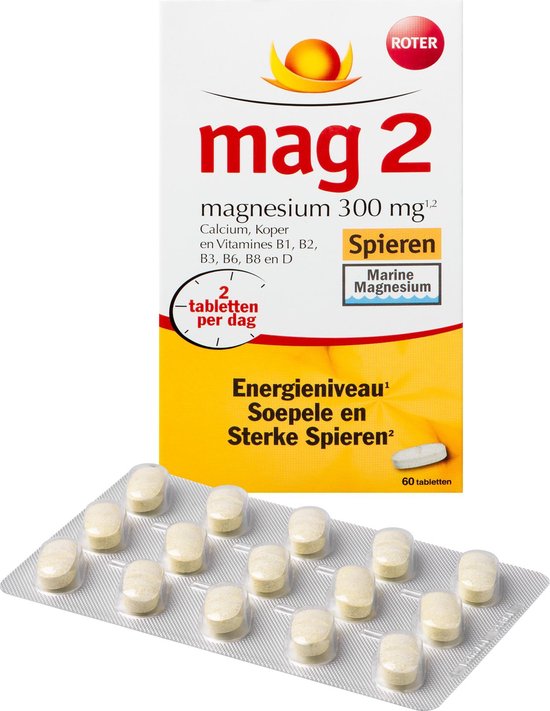 Roter MAG2 Spieren - Vitaminen en Magnesium - 60 tabletten | bol