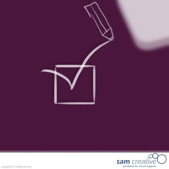 Whiteboard Glas Solid Perfectly Purple 45x60 cm | sam creative ...