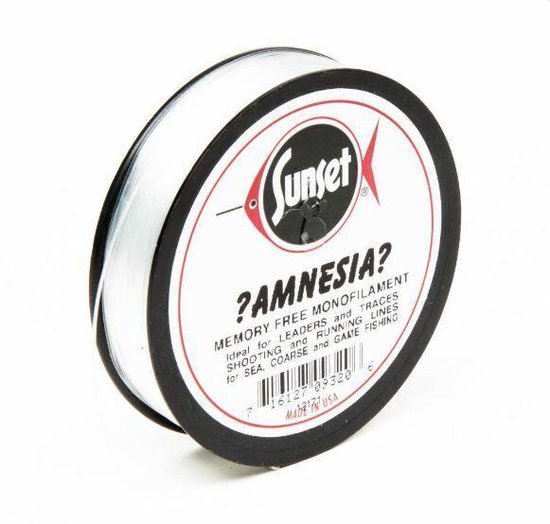 Ligne de pêche Sunset Amnesia - 100 mètres - Blanc - 5,6 kg - fil de ...