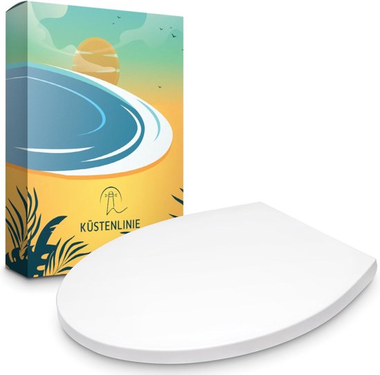 Toiletdeksel met softclosemechanisme omsluitend, complete set, optimale ...