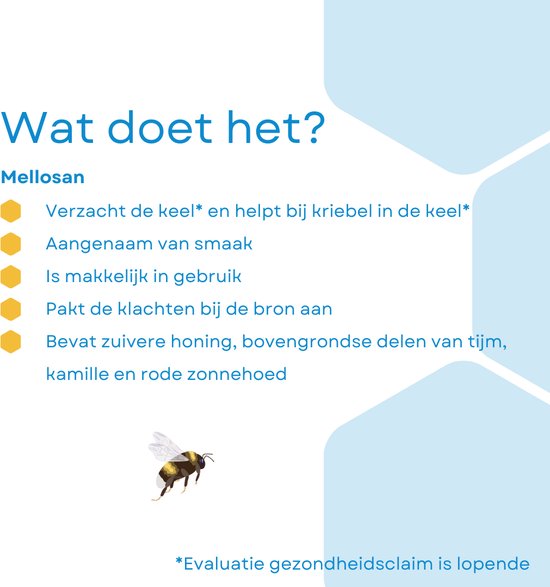 Mellosan Keelspray - Keelverzorging op basis van zuivere honing - met ...