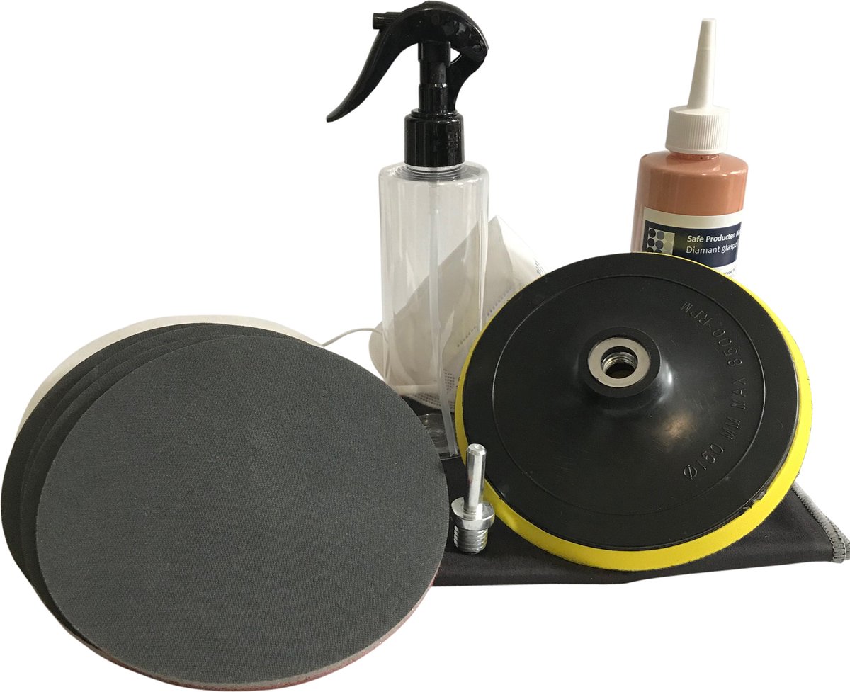Safe Producten - Glaskrassen polijstset - Grote vlakken - Master | bol