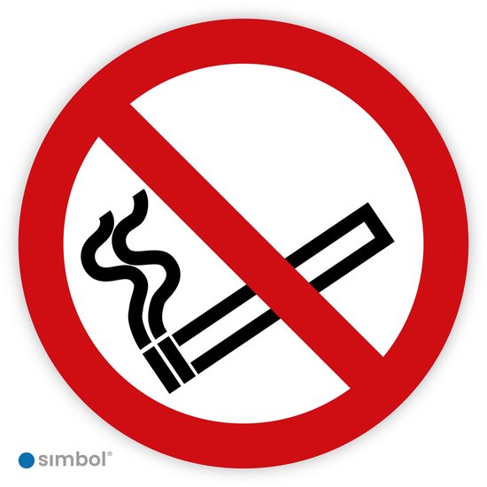 Simbol® - Vloerstickers Verboden te Roken - Rookverbod - Anti-Slip ...