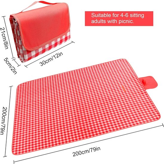 Picknickkleed – picnic blanket – premium kwaliteit – extra groot en ...