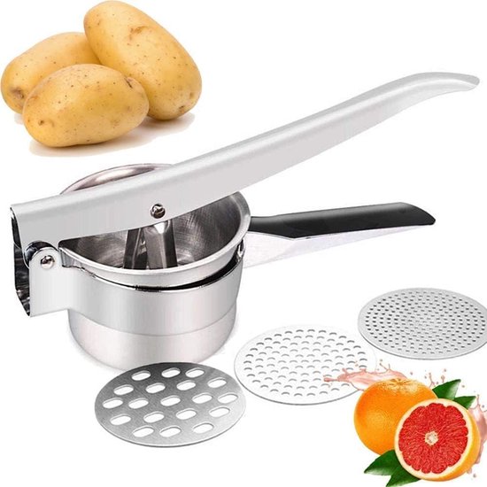 Aardappelpers groente- en fruitstamper voedselpers grote capaciteit 420 ...