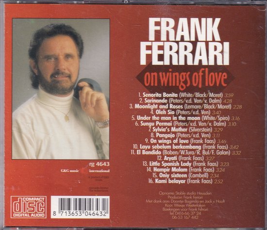On wings of Love - Frank Ferrari, Frank Ferrari | Muziek | bol