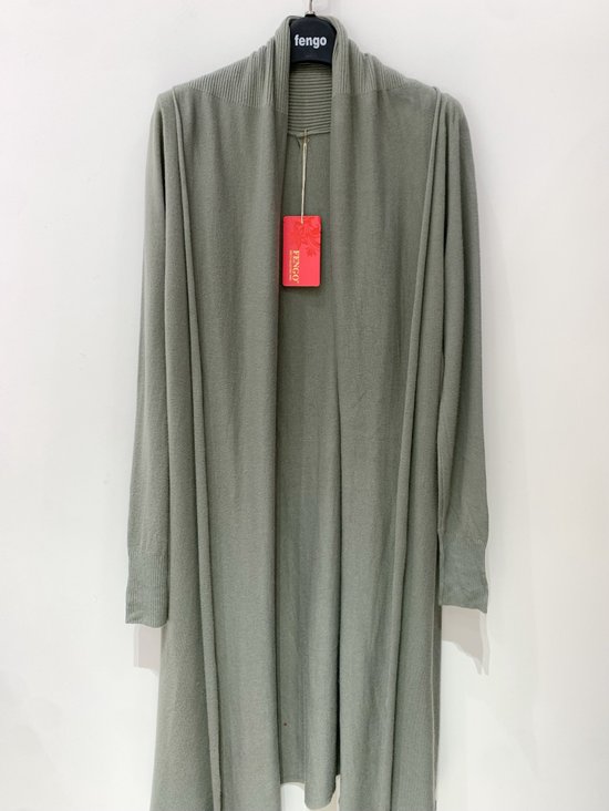 Fengo Spring Summer 2024 Cardican-Kaki- Dames Vest- Maat One Size | bol