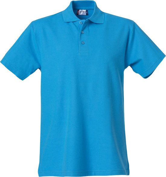 Clique Basic Polo 028230 - Turquoise - XXL | bol