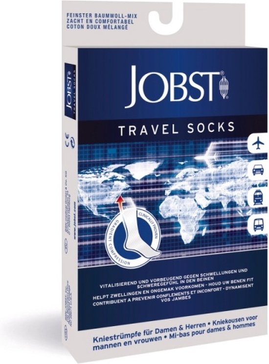 Jobst Travel Socks Zwart 39-40 | bol