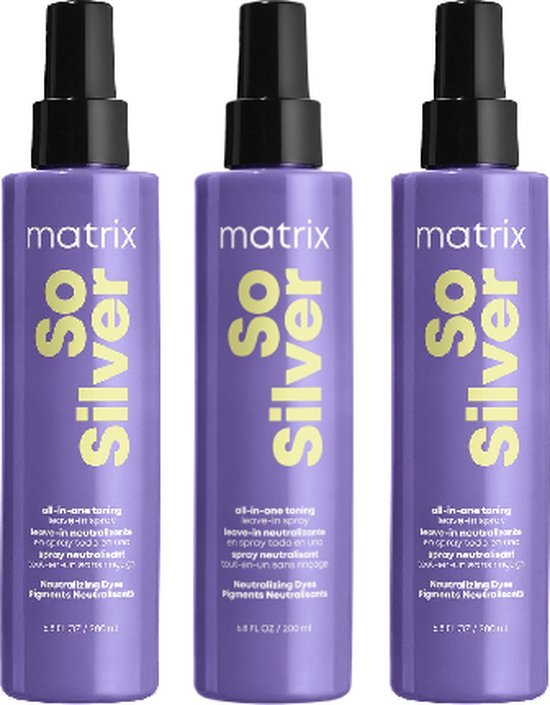 Matrix So Silver All-in-one Toning Leave-in Spray – voordeelverpakking ...