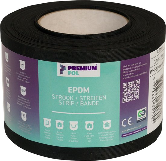 Premiumfol EPDM-folie 0,1m x 20m x 0,5mm - WKFEP050-0010 | bol