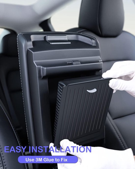 Middenconsole Organizer met Geheime Vak Geschikt voor Tesla Model 3 en ...