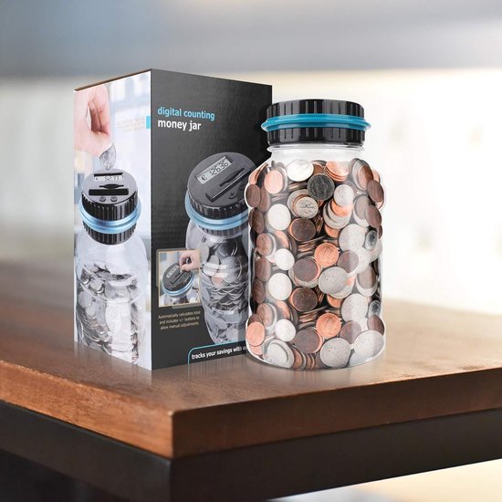 Digitale Spaarpot - Met muntenteller - Elektrische spaarpot - Transparant - Spaarpot... | bol