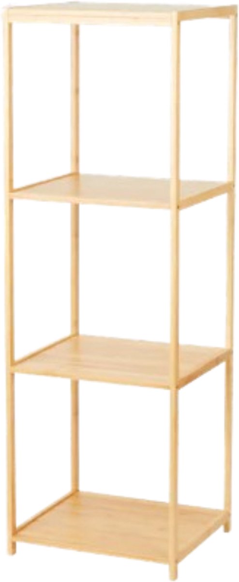 Stellingkast Bamboe Stellingrek opbergrek Stelling Badkamer Garage ...