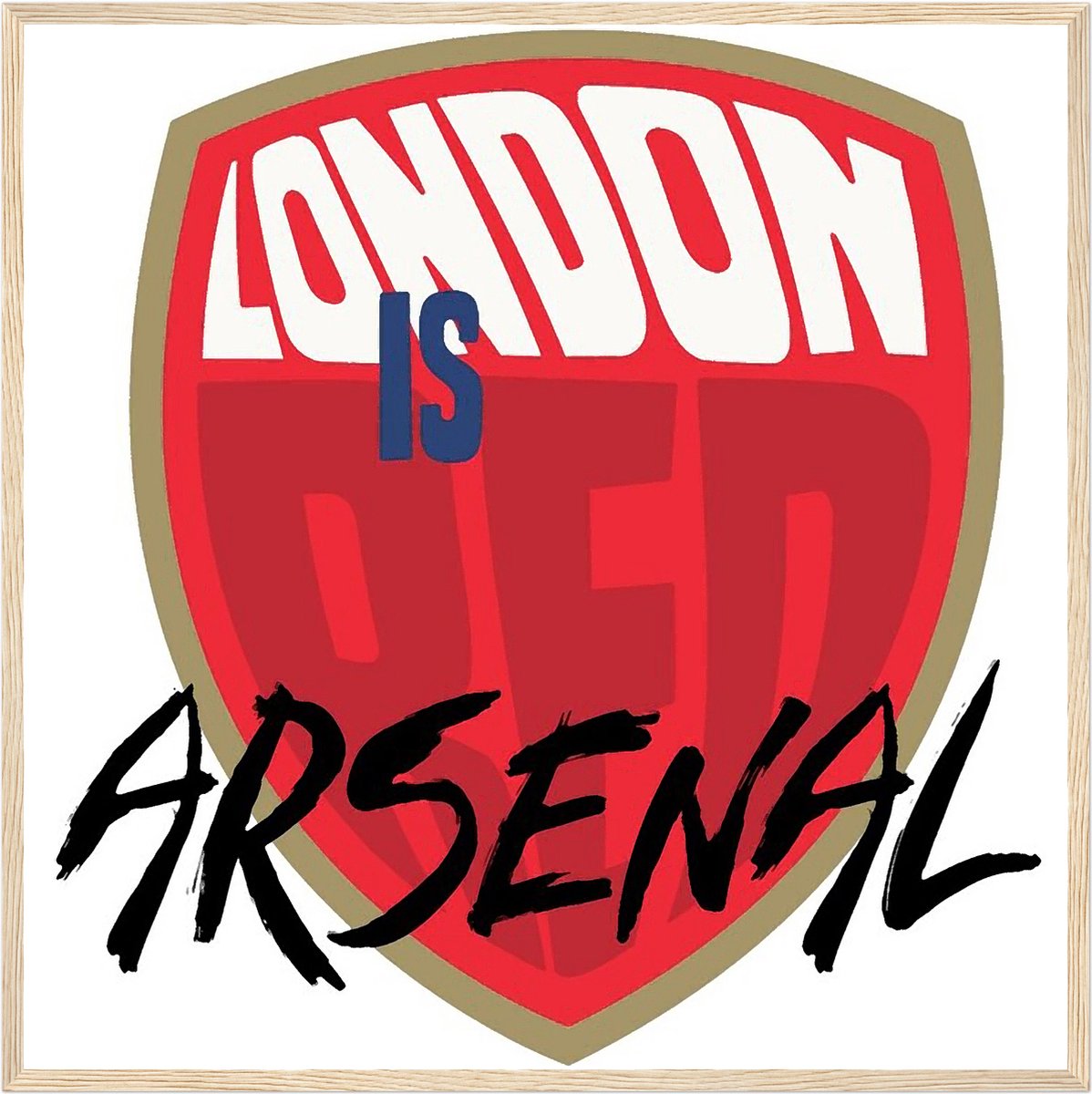 arsenal poster | arsenal posters | 50 x 50 cm | voetbal poster bekende ...