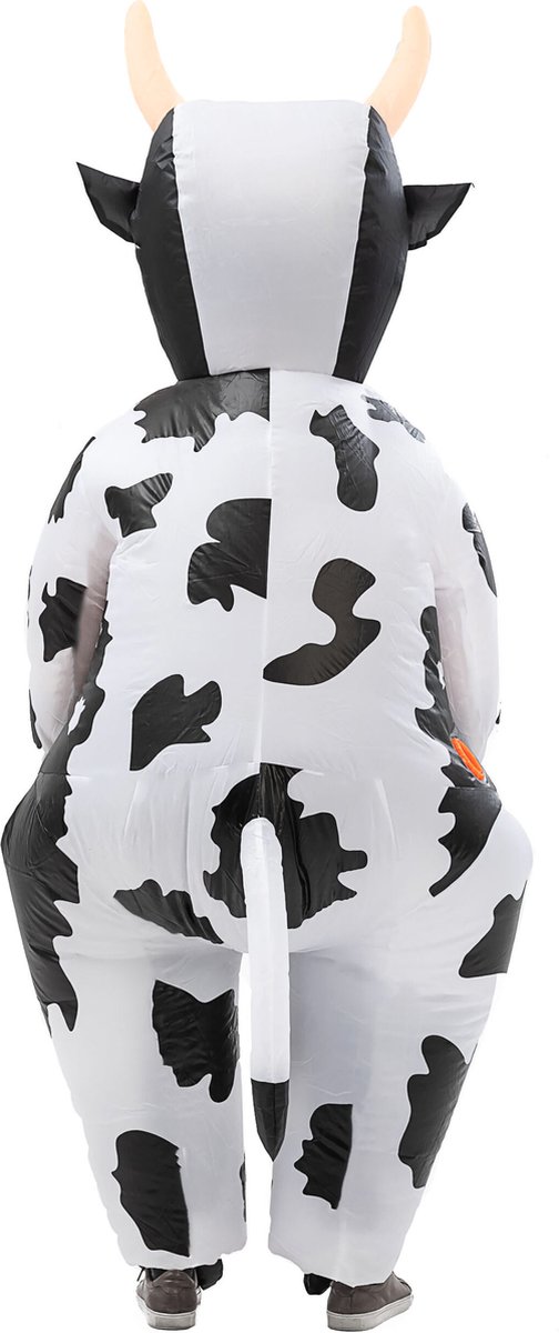 KIMU® Opblaas Kostuum Koe - Opblaasbaar pak - Koeienpak Mascotte ...