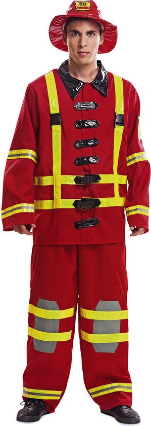 Mom Brandweerman Kostuum Man Rood S | bol
