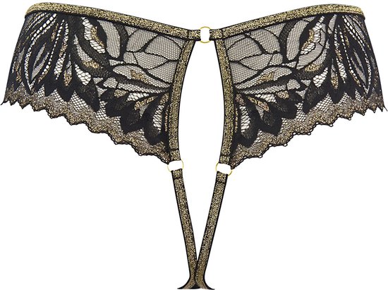Luxe string Camila zwart/goud | bol