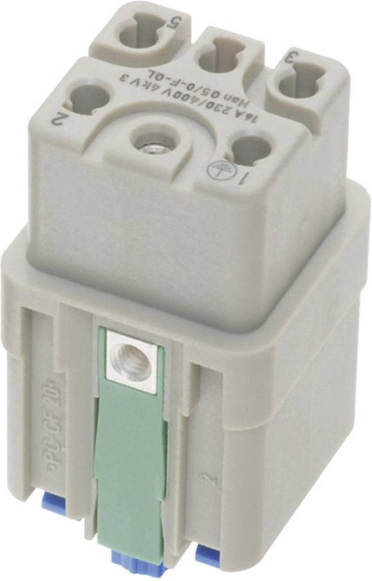 Harting 09 12 005 2733 Businzetstuk Han® Q 5 + PE Han-Quick Lock 1 stuk ...