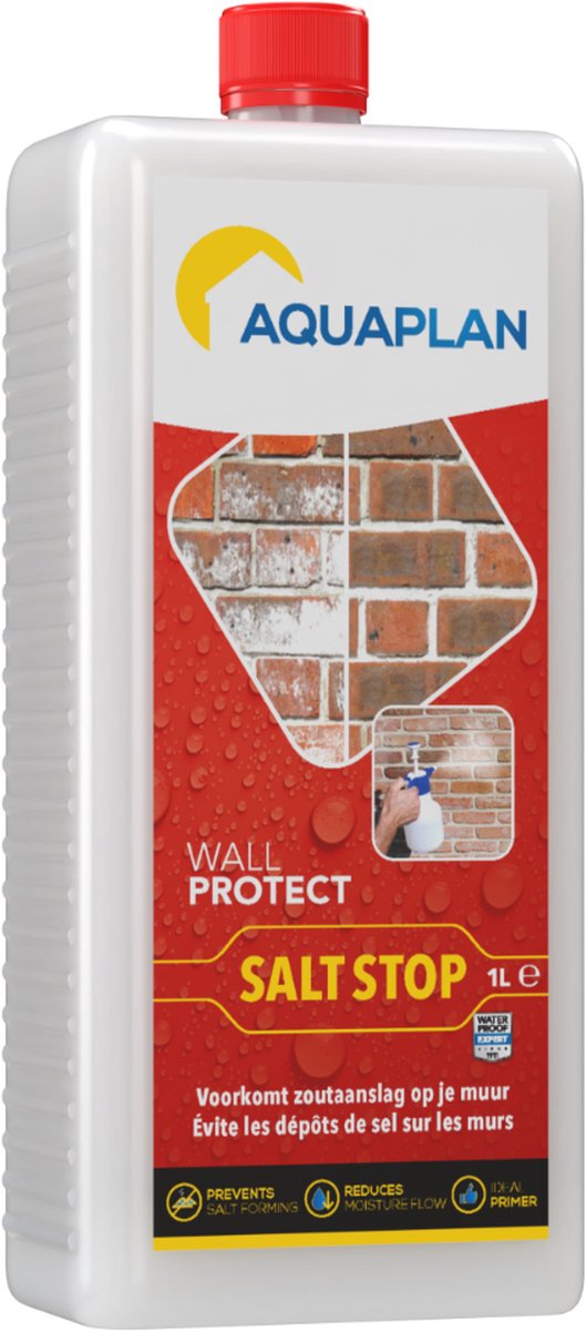Aquaplan - Wall Protect Salt Stop - Voorkomt zoutafzetting op uw muur | bol
