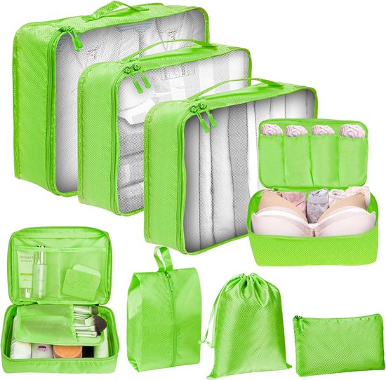 Koffer-organizerset, 8-delig, Packing Cubes, set voor koffer ...