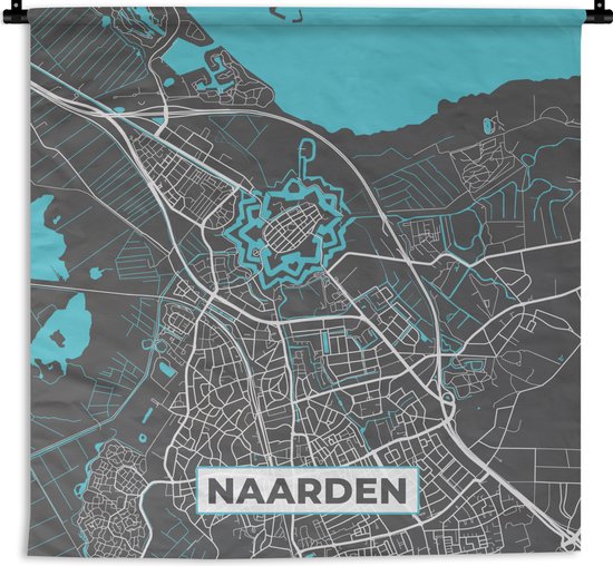 Wandkleed - Wanddoek - Naarden - Plattegrond - Kaart - Stadskaart ...