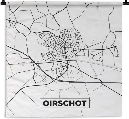 Wandkleed - Wanddoek - Plattegrond - Kaart - Oirschot - Stadskaart ...