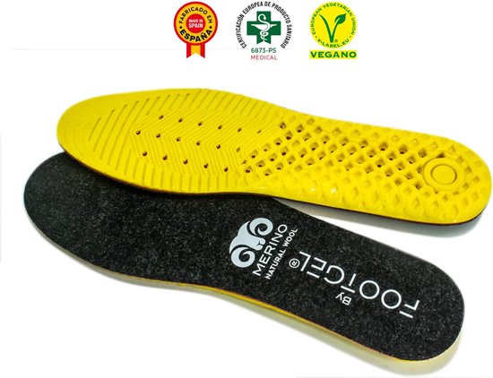 Footgel Outdoor Winter Inlegzolen Geel EU 39-42 Man | bol