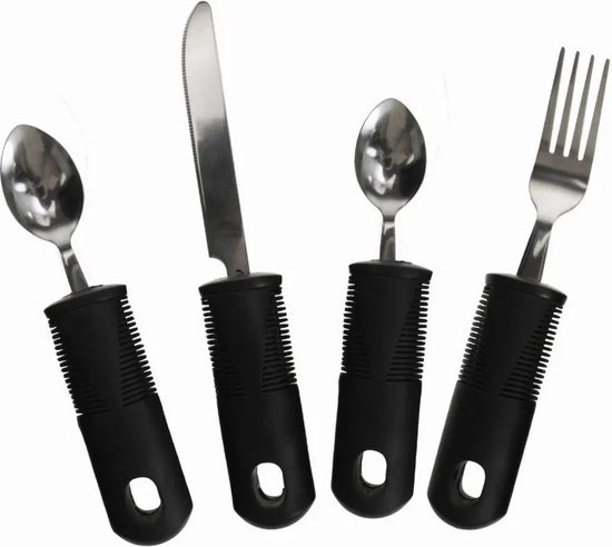 Aangepast bestek - 4-delig - Verdikt bestek - Ergonomisch bestek ...