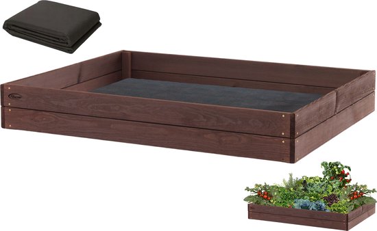 GEIMPREGNEERDE Kweekbak planten – Moestuinbak 140x80x18cm INCL ...