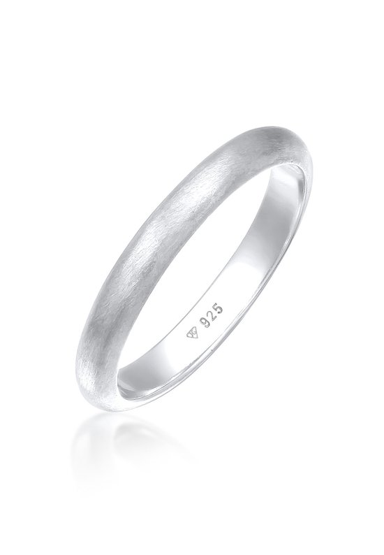 Elli - Ring - Basic Minimal Mat in 925 Sterling Zilver - Dames | bol