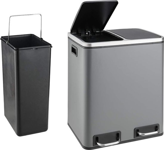 prullenbak afvalscheiding - 30 Liter - vuilnisbak afvalscheiding ...