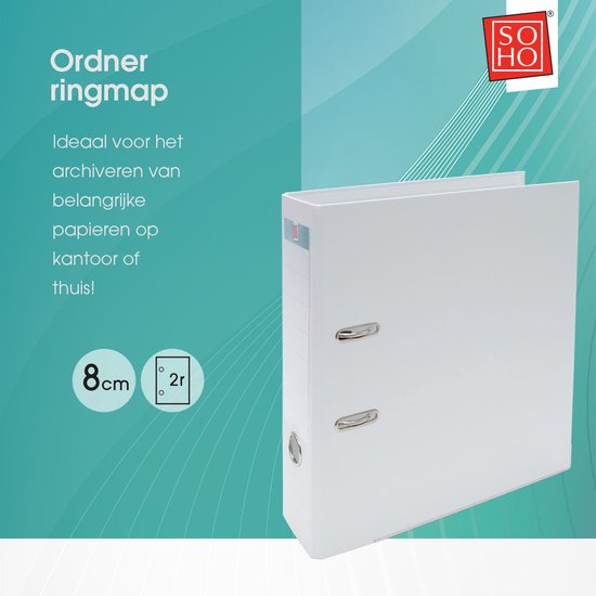 SOHO Ordner – Ordners - Ringmappen - Documentenmap – 2-Rings Ringband ...