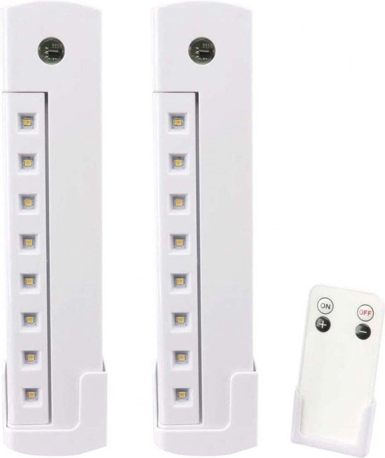 Grundig LED Strip - 2 Stuks - 23 x 5 x 2,1 CM - Draaibaar - Werkt op ...