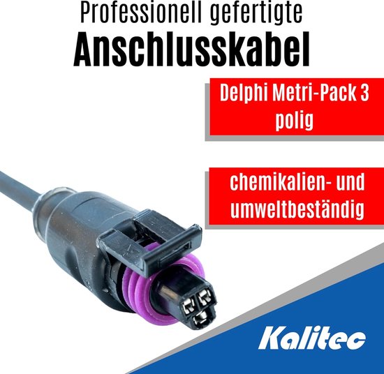 Kalitec Delphi Metri-Pack 3-polig met gegoten 5 meter PUR kabel 3x0,75 ...
