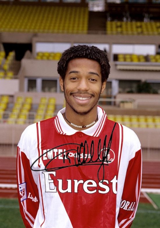 Thierry Henry Ingelijste Handtekening – 15 x 10cm In Klassiek Zwart ...